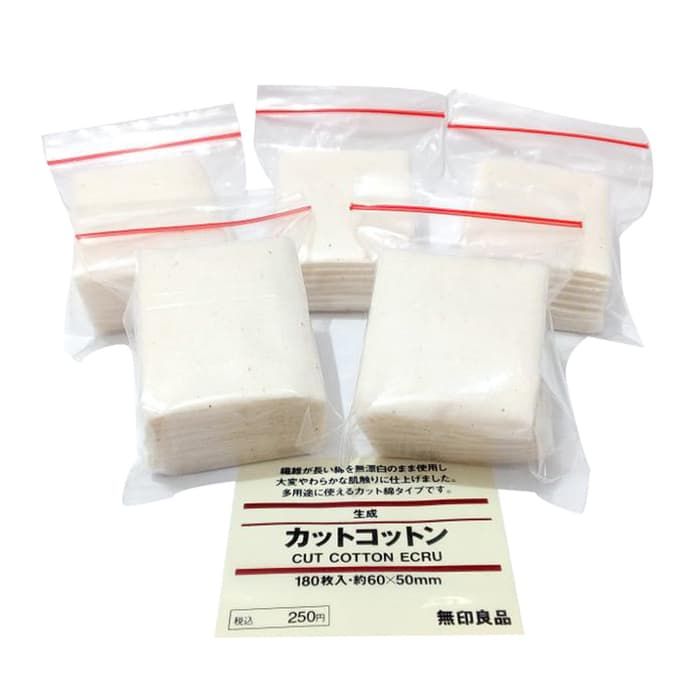 5 LEMBAR Kapas Muji / Muji Cotton 100% Authentic Japanese Organic ...