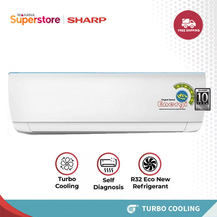 Sharp AC Split Dinding Standard Turbo Goldfin 2.5 PK - AH-A24ZCY ...