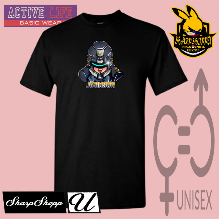 MOBILE LEGEND JOHNSON CHIBI PRINT & DESIGN CUSTOMIZED T-SHIRT FOR MEN ...
