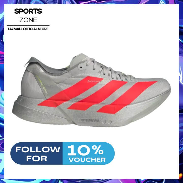 Adidas Adizero Adios Pro 4 Men-Running Shoes | Silver Metallic / Lucid ...