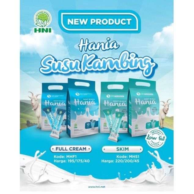 Susu Kambing Etawa Terbaru EGM HANIA HNI HPAI FULL CREAM & SKIM ...