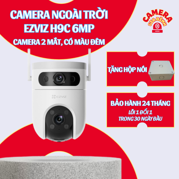 Camera Wifi Ezviz H9C 6MP Camera WiFi quay quét, ống kính kép EZVIZ H9C ...
