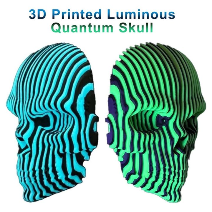 MAHIN Visual Illusion 3D Printing Skulls Toys Model Simulation Luminous ...