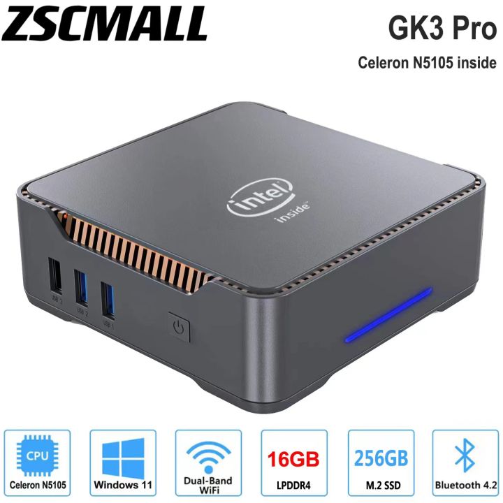 ZSCMALL Mini PC Windows 10 Mini PC Intel 11th N5105/N5095 8+128/256G ...