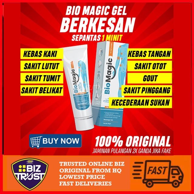 Antiphlogistic ORIGINAL BIO MAGIC Gel Kebas Kaki Tangan Sakit Lutut ...