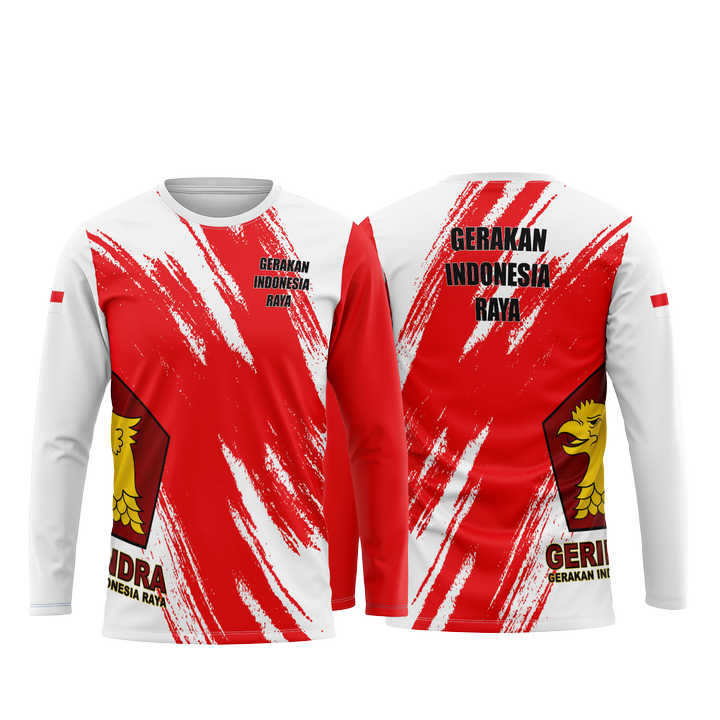 Baju Kaos PARTAI GERINDRA-3 keren unik fullprint baju adem freenikname ...