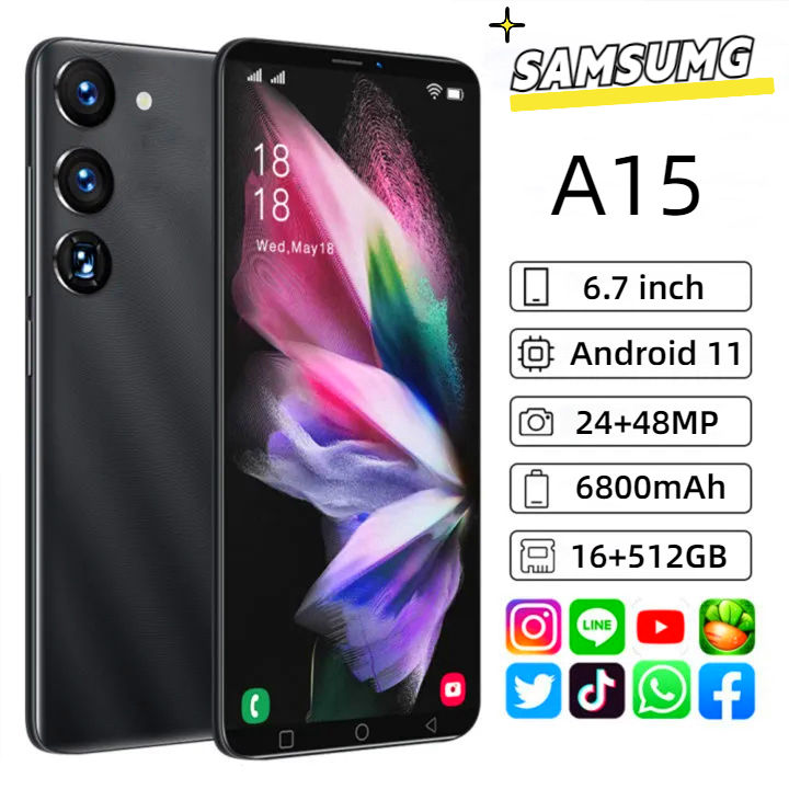 Galaxy A15 Smartphone 16GB RAM + 512GB ROM 6.7 Inch HD Screen Android ...
