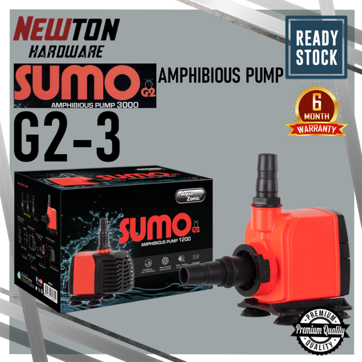 AQUA ZONIC SUMO-3 AMPHIBIA PUMP 30W G2 -3000 LITER | Lazada