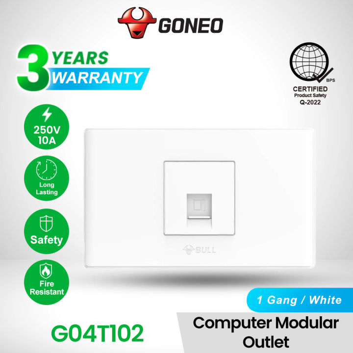 BULL 1 Gang Internet Computer Wall Socket G04T102 and G04T102(Type6 ...