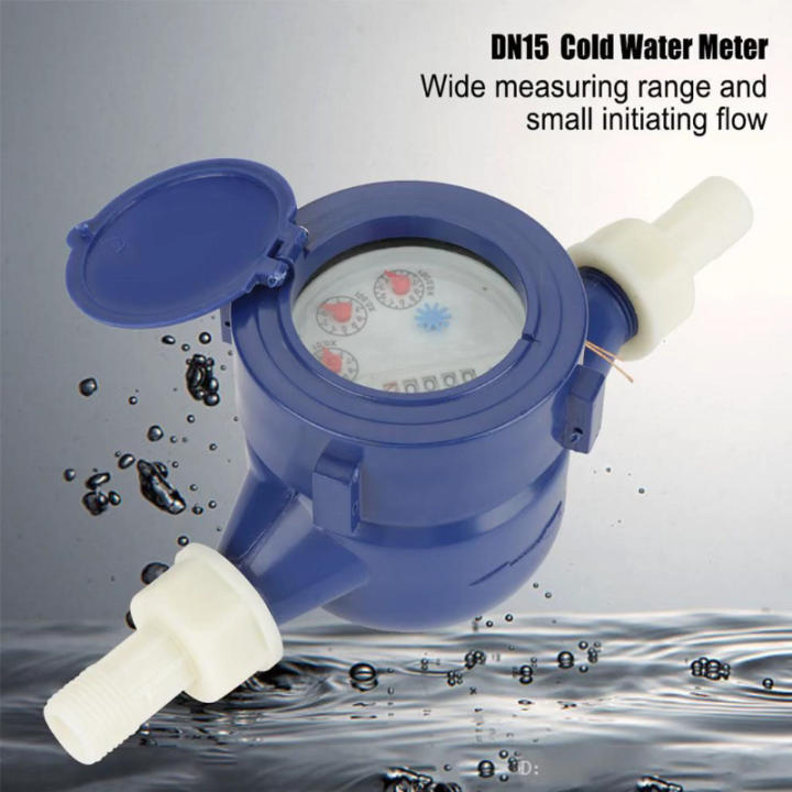 Water Flow Meter Water Meter 15mm 1/2 inch Cold Water Meter with ...