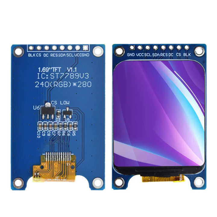 1.69 Inch 1.69 "Color TFT Display Module HD IPS LCD LED Screen 240X280 SPI Interface ST7789 ...