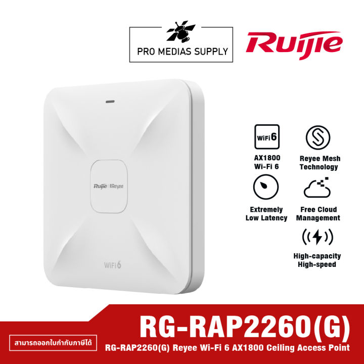 RG-RAP2260(G) Reyee Wi-Fi 6 AX1800 Ceiling Access Point | Lazada.co.th