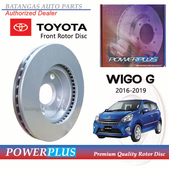Front Rotor Disc Toyota Wigo G 2014-2019 | Lazada PH