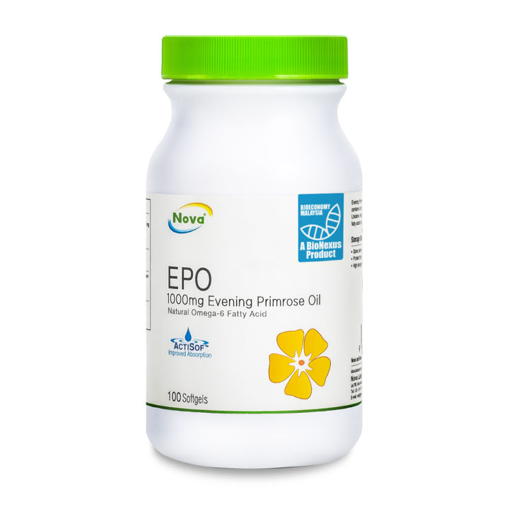 Nova EPO (100's) (Evening Primrose Oil) EXP: 10/2025 Natural Omega-6 ...