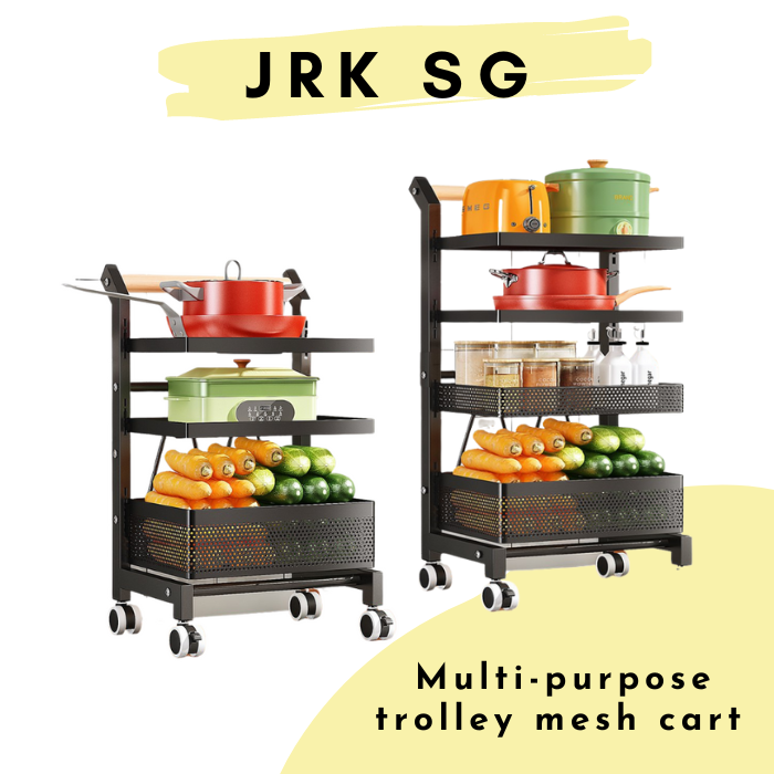 Multi-purpose trolley mesh cart | Lazada Singapore