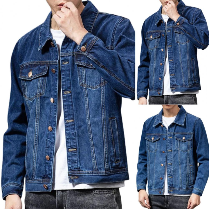 Men's Denim Jacket SIZE =S-XL | Lazada PH