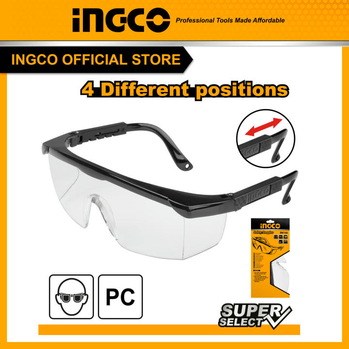 INGCO Safety Goggles With 4 Different Positions HSG142 | Lazada Indonesia