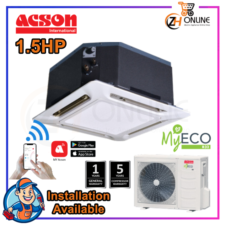 Wifi ACSON R32 1.5HP A3CK15C MINI CEILING CASSETTE A3CK C SERIES A3CK15C & A3LC15F | Lazada
