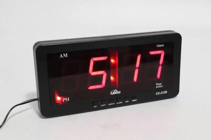 Caixing นาฬิกาดิจิตอล LED DIGITAL CLOCK แบบแขวนผนัง รุ่น CX-2159 ...