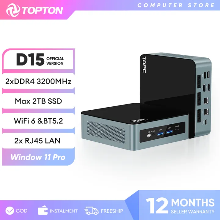 Topton TOPC Cheap AMD Mini PC Ryzen 9 5900HX R7 7730U R5 7530U 2xDDR4 NVMe 2xLAN Windows 11 Pro ...