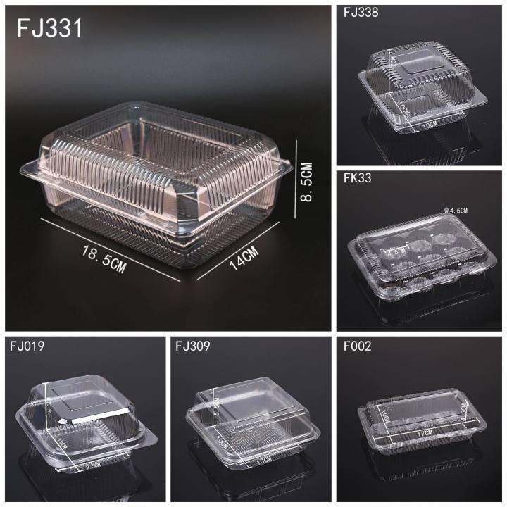 10pcs plastic clamshell clear food container clamshell pastry container ...