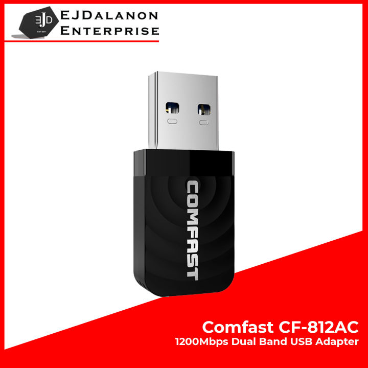 Comfast CF-812AC 1200Mbps Dual Band USB Adapter | USB Adapter | USB Adaptor | WiFi Dongle For Pc ...