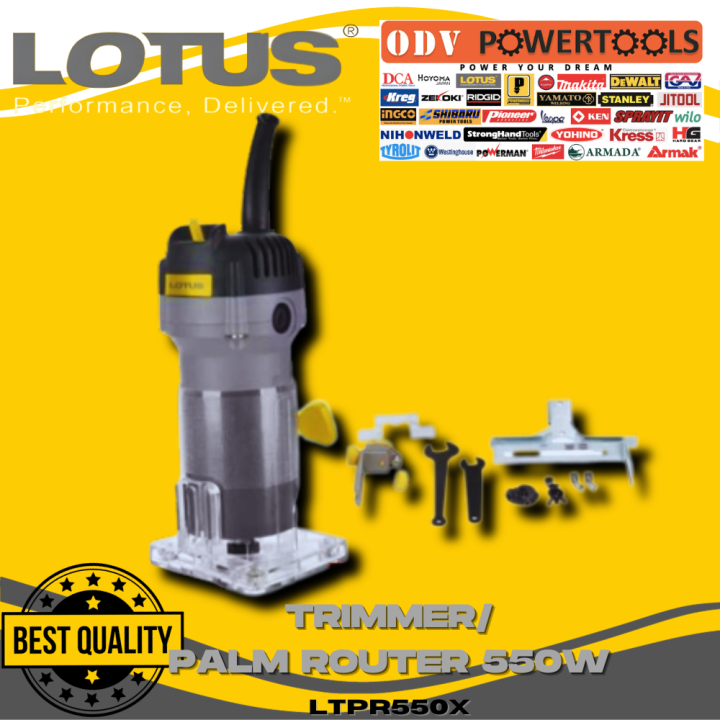 Lotus 1/4 inches 550W Trimmer/Palm Router (LTPR550X) ~ ODV POWERTOOLS ...