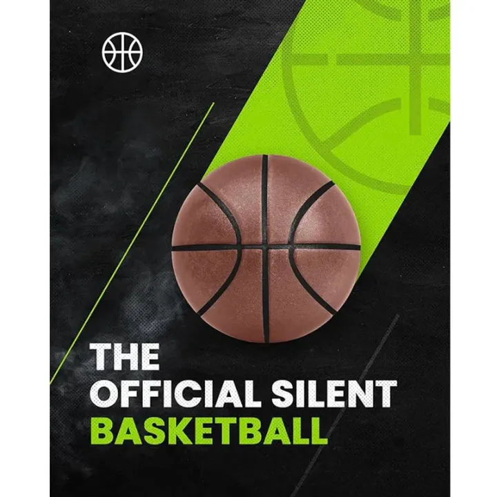 Silent Basketball 2024 Upgraded Airless Basketball Quiet Bounce Dunk ...