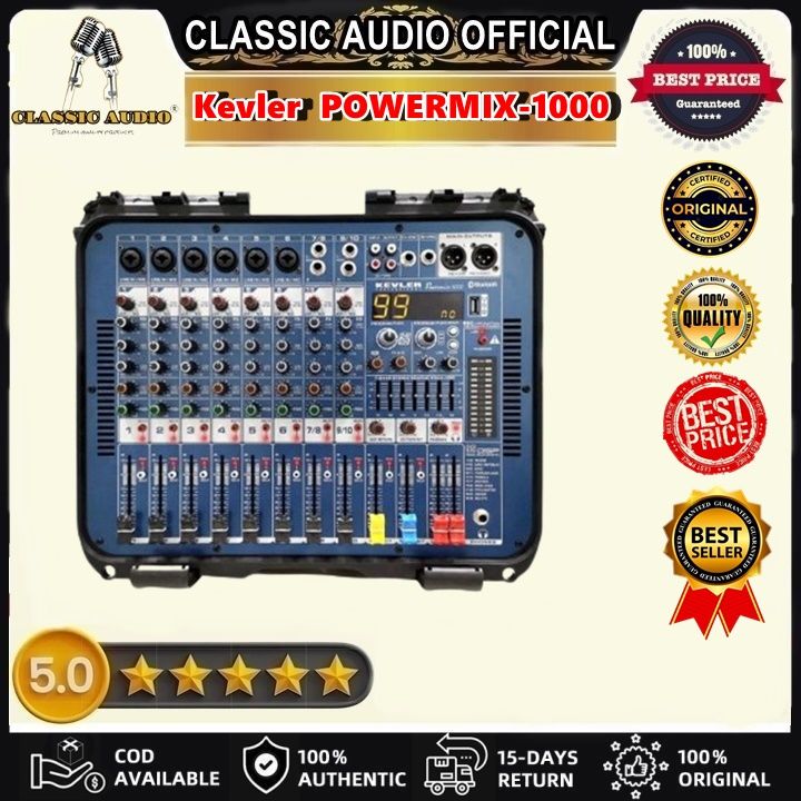 Kevler Professional POWERMIX-1000 Portable Powered Mixer (ORIGINAL ...