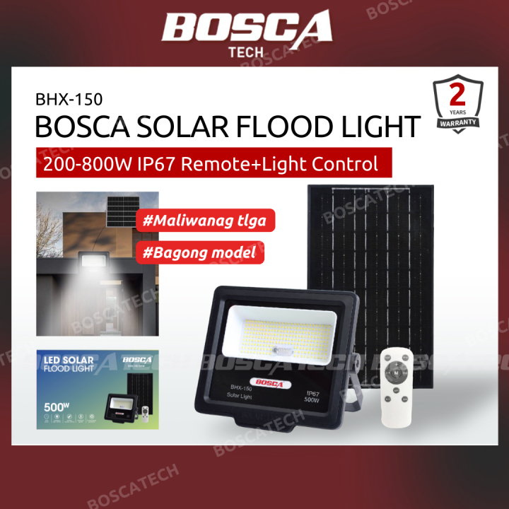 BOSCA LED SOLAR Flood Light 800W 500W 300W 200W 3x Brighter ABS Material Charging Display ...