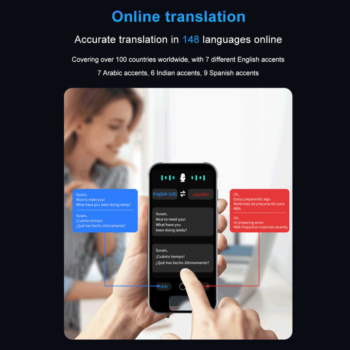 Portable Language Translator Device 148 Languages Simultaneous ...