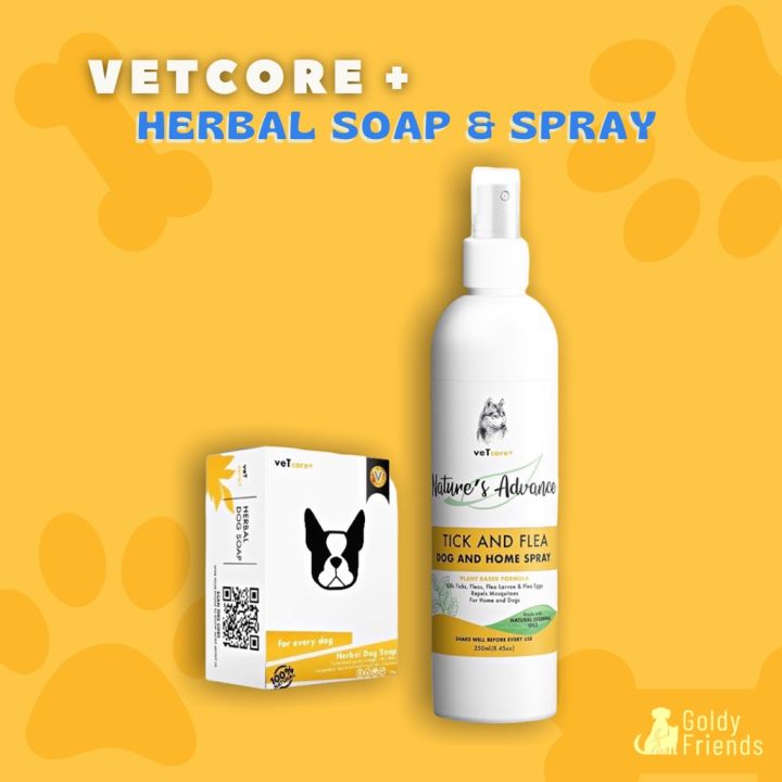 【COD】 Original Vet Core Plus Nature's Advance Tick Spray & Dog Soap ...