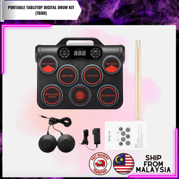 Portable Tabletop Digital Drum Kit (TBDD) | Lazada