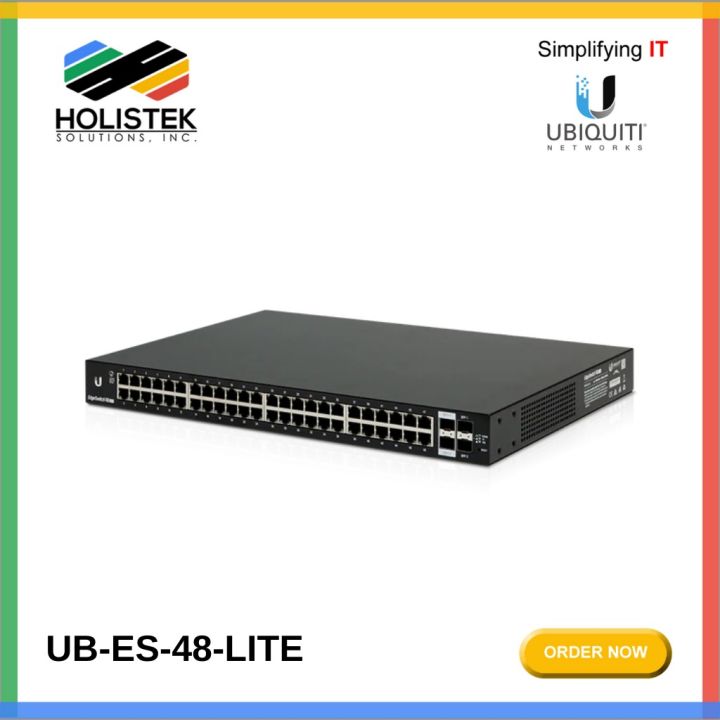 Ubiquiti EdgeSwitch 48 Lite Managed Gigabit Switch with SFP (ES-48-LITE) (EOL) : Edge Switch ...