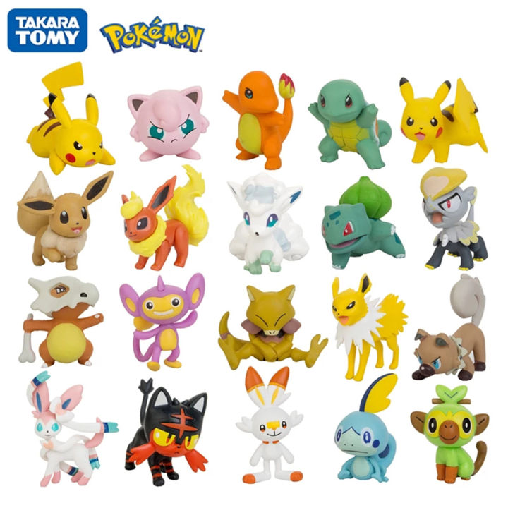 TANFU Anime Litten Eevee Bulbasaur Charmander Vulpix Model Toys Action ...