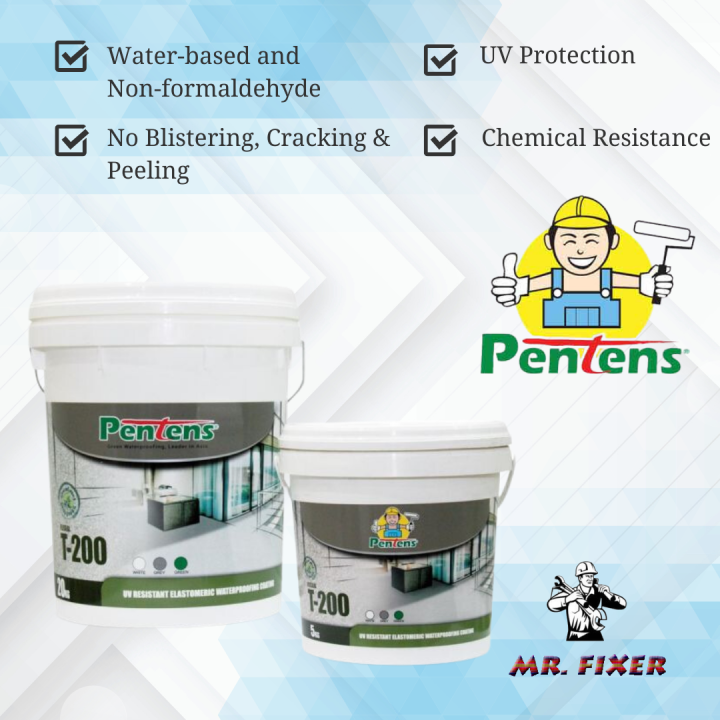 PENTENS Fleseal T200 UV Resistant Elastomeric Waterproofing Balcony ...