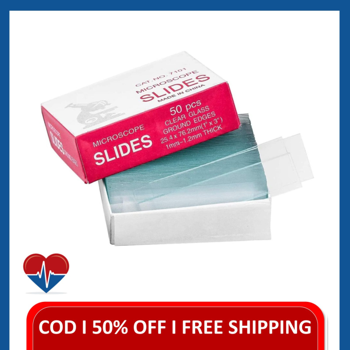 Microscope Glass Slides Medical Glass Slides (PLAIN, FROSTED) 72pcs ...