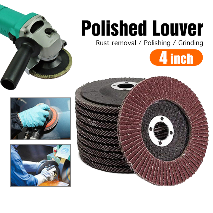 4 inch Flap Sanding Disc Polished Louver Flexible Sanding Angle Grinder ...
