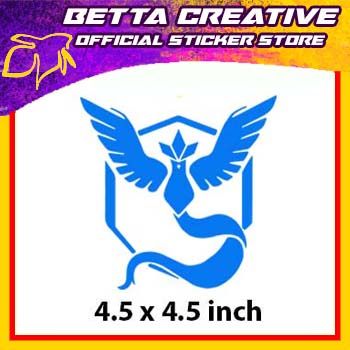 Pokemon Go Logo MYSTIC - Car Sticker / Bumper Sticker / Motor Sticker ...