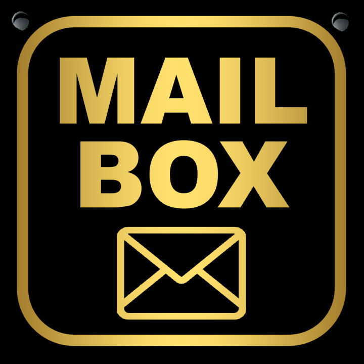 Mail Box Acrylic Signage Outdoor Waterproof Weatherproof Non-Fading 4.3 ...