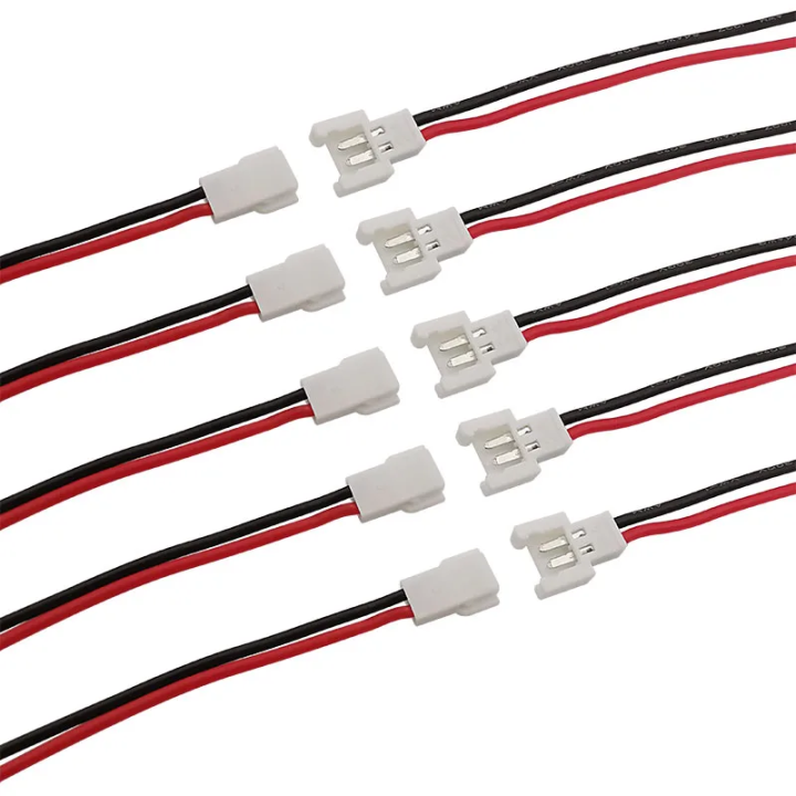 5Pair MX2.0 Pitch 2.0mm 2 Pin Male and Female Cable Connector Plugs ...