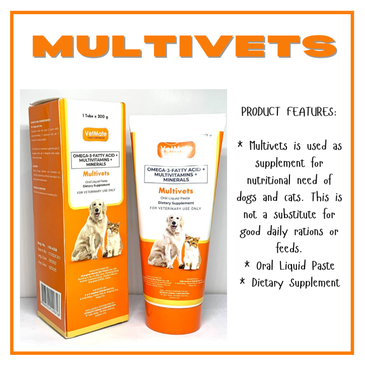 [VET SUPPORT] Vetmate Multivets 200g Oral Liquid Paste / Dietary ...
