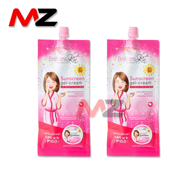 BUY 1 TAKE 1 ) BRILLIANT SUNSCREEN GEL-CREAM SPF30 50G | Lazada PH