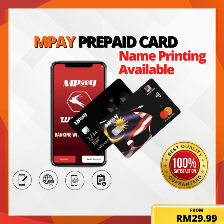 【ReadyStock】ORIGINAL MALAYSIA MPay MastercardPrepaid Card with(Print ...