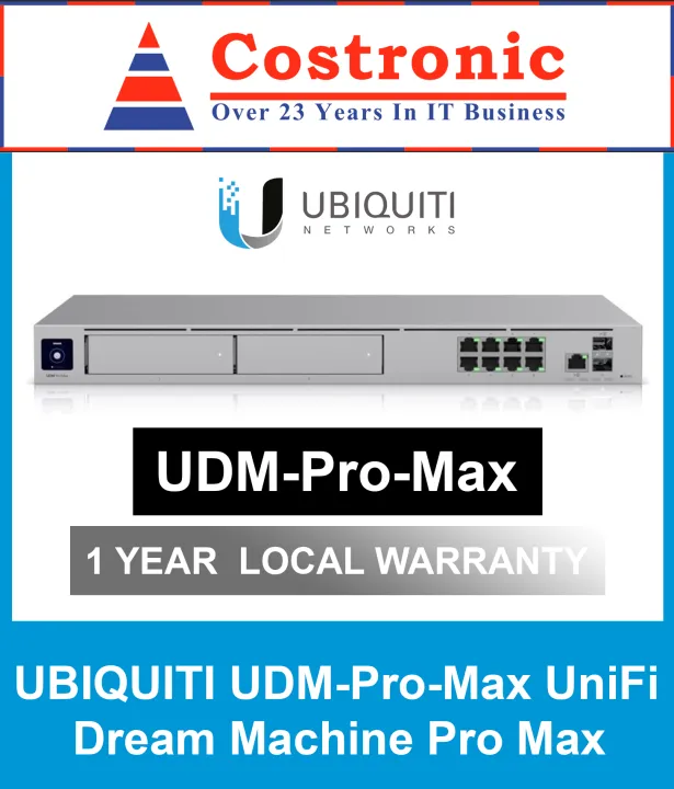 UBIQUITI UDM-Pro-Max UniFi Dream Machine Pro Max (Local SG Warranty ...