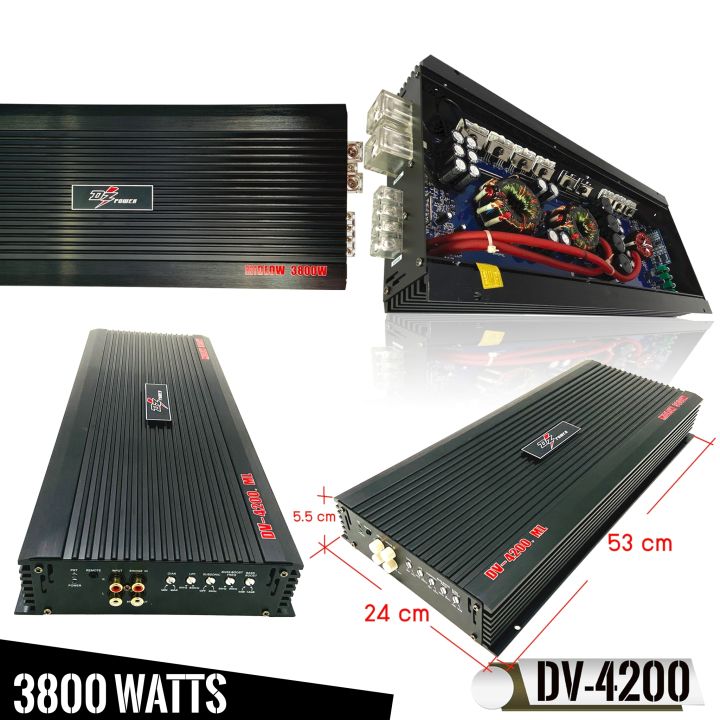 สุดฮอต..แอมขับเสียงกลางมิดโลแรงๆขับ 8 นิ้วได้20ดอก กำลังขับ 3800W ยี่ห้อDZ POWERรุ่นDV-4200 ...