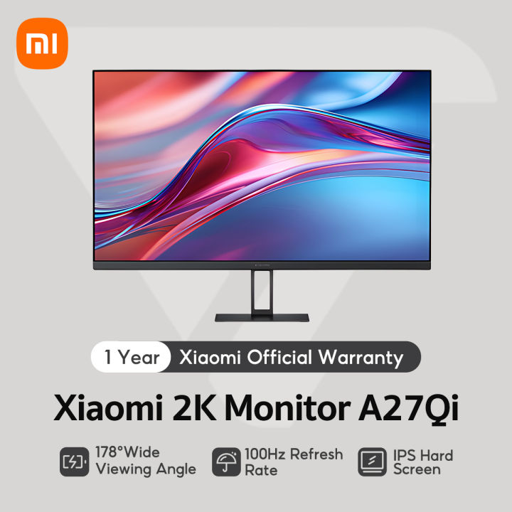 【Global Version】Xiaomi 2K Monitor A27Qi IPS Hard Screen 8-bit High ...