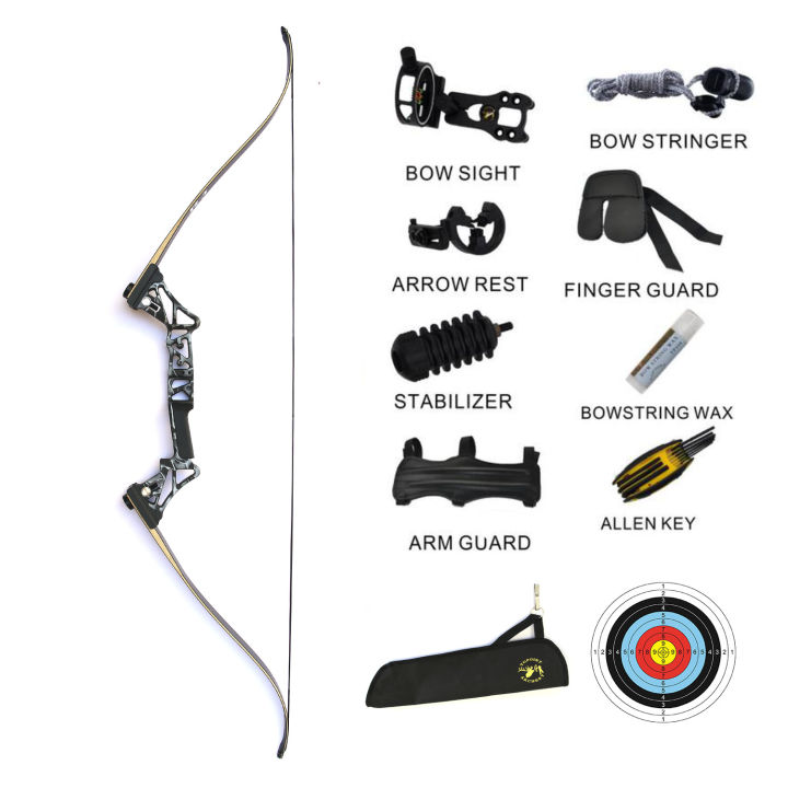 30-40lbs Topoint Archery Takedown Recurve Bow Package R3 Ready To Shoot Archery Set For Bow ...