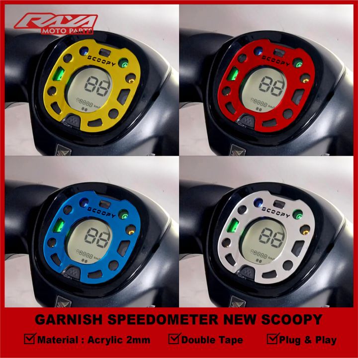 RAYA GARNISH SPEEDOMETER NEW SCOOPY 2025 AKSESORIS VARIASI NEW SCOOPY ...