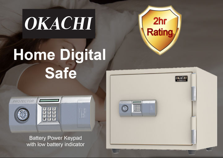 Okachi Digital Home Fire & Security Safe | Lazada Singapore